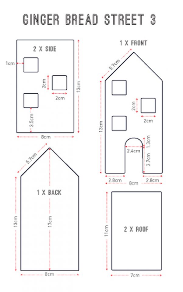 Large Gingerbread House Template Printable Printable Templates